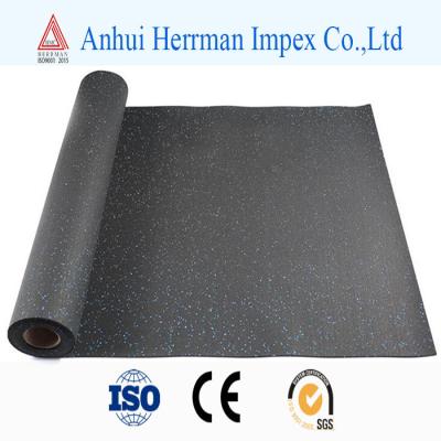 China 12mm Interlocking  EPDM Rubber Flooring Rolls Gym for sale