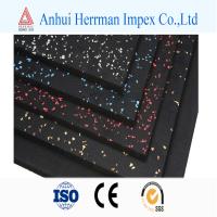 China Anti-Slip EPDM Gym Rubber Flooring Rolls Tiles Sports Equipments Rubber Mat for sale