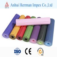 China Eco Friendly Custom Double Layer  TPE Material Yoga Mat for sale