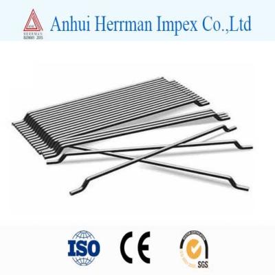 China Hooked End Glued Steel Poly Staple Fiber For Cement Or Concrete for sale