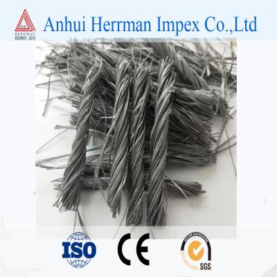 China PP Fiber Bunchy Form Poly Staple Fiber For Concrete for sale