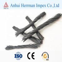 China Polypropylene PP Synthetic Macrofiber Twist Bundle Fiber For Concrete for sale