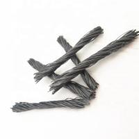 China Polypropylene PP Synthetic Macrofiber Twist Bundle Fiber For Concrete for sale