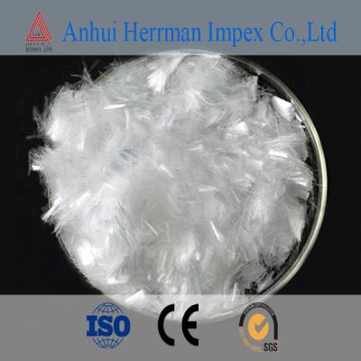 China 550Mpa Concrete Reinforced PP Poly Staple Fiber Anti Cracking for sale