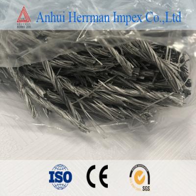 China Fiber 54MM Hybrid Polypropylene Concrete Macro Synthetic Fibers for sale