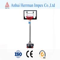 China Adjustable Portable Basketball Hoop For Kids PC Backboard PE Frame Steel Pole for sale