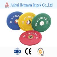 China Weight Colorful Bumper Plates High Density Rubber For Gym for sale
