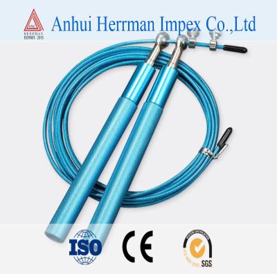 China Long Aluminum Handle Adjustable Speed Jump Rope Portable Self Locking for sale