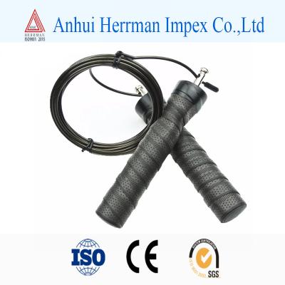 China Fitness Custom Adjustable Jump Rope With Logo PVC Gym Handle High Speed for sale