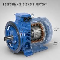 China 30KW Liquid Cooled Compact Permanent Magnet Motor for Marine Engine Room Duty for sale