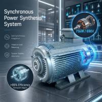 China 75kW Permanent Magnet Generator 690V 300rpm Wind Turbine High Efficiency for sale