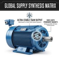 China 15kW Permanent Magnet Generator 48V DC Off Grid Solar Wind Hybrid System for sale