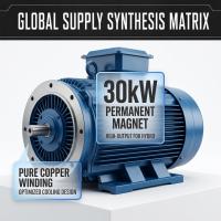China 30kW Pure Copper Winding Permanent Magnet Generator Low Noise Hydro Station for sale