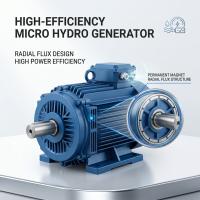 China 5kW Radial Flux Permanent Magnet Generator 220V 150rpm Micro Hydro Turbine for sale