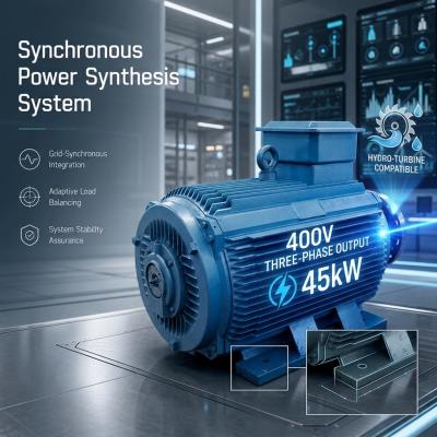 China 45kW Three Phase Permanent Magnet Generator 400V 600rpm Hydro Turbine Use for sale