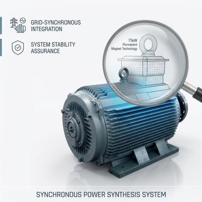 China 75kW Permanent Magnet Generator 690V 300rpm Wind Turbine High Efficiency for sale