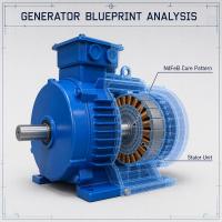 China 80kW 690V Variable Speed Permanent Magnet Generator for Wind Turbine PMSG for sale