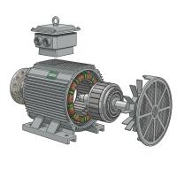 China 100kW Radial Flux Direct Drive Permanent Magnet Generator for Wind Turbines 120rpm 690V for sale