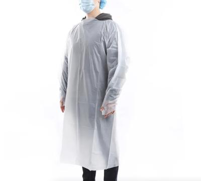 China 30g Disposable pe long sleeve apron by machine made for sale