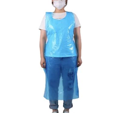 China Customizable Pattern High Quality Plastic Disposable Apron for Fashion Makeup for sale