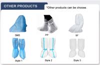 China Shoe Covers Skid Proof Cpe Pe Water Proof Plastic Nonslip Shoecover for sale