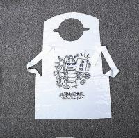 China Custom Design Men Women Protective Kitchen Cleaning Cooking Apron Dispos Non Woven Bib White With Logo Printing for sale