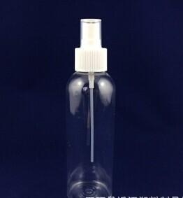 China 150ml Round Shoulder PET Plastic Spray Bottle 44mm Diameter 24mm Neck for sale