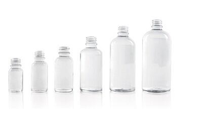 China Clear Medical Glass Dropper Bottles 5ml to 150ml Cobalt Blue Green for sale