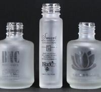 China Frosted Glass Bottle for Skin Care Cream 2ml to 30ml Custom Logo for sale