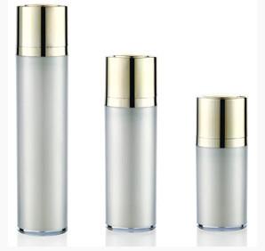 China Acrylic Airless Lotion Bottle 30ml 50ml Rotation Cosmetic Pump Bottle for sale