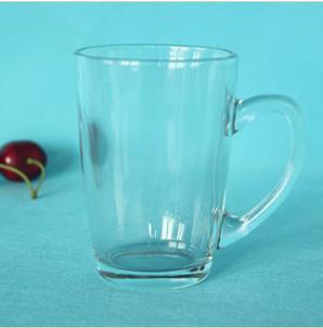 China Transparent Drink Water Cups With Handle 230ml 72pcs Blister Card Pack for sale
