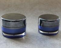 China 30g 50g Transparent PETG Acrylic Face Cream Jars with ABS Caps for sale