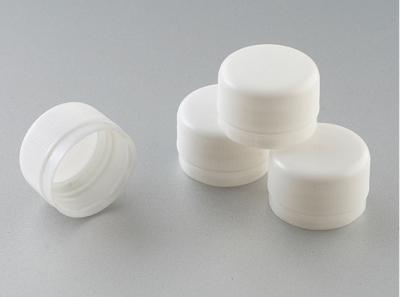 China 28mm PCO Tea Drink Bottle Caps 2.5g PE Plastic Screw Caps for Beverage Packaging for sale