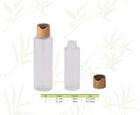 China Bamboo Lotion Pump Bottle 100ml 200ml Eco Friendly Cosmetic Packaging for sale