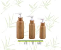 China Natural Bamboo Lotion Bottles 50ml 75ml 100ml Eco Friendly Cosmetic Packaging for sale