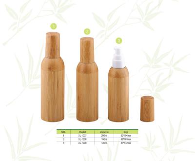 China Wholesale 120ml 150ml 200ml Bamboo Cosmetic Bottles Eco Friendly Packaging for sale