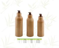 China New Cosmetic packaging in bamboo, Empty bamboo cosmetic bottles for sale