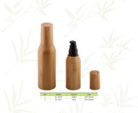 China 75ml 120ml Bamboo Cosmetic Bottles Eco Friendly Packaging Custom Logo for sale