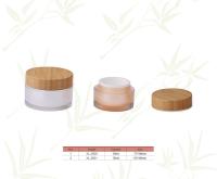 China 30ml/50ml Natural Bamboo Cosmetic Cream Jars for sale
