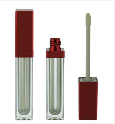 China Empty Lip Gloss Tube with Brush 18x108mm Customizable Cosmetic Packaging for sale