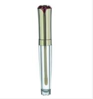 China Plastic Lip Gloss Tube 19x128.5mm with Diamond Flower Head Custom Cosmetic Packaging for sale