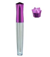 China Hexagram Lip Gloss Tube 18.9mm x 127mm with Customizable Cap for Cosmetic Packaging for sale