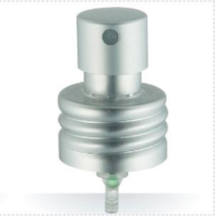 China 24mm Silver Perfume Sprayer Crimp with Nature Actuator 0.1-0.14cc Discharge for sale