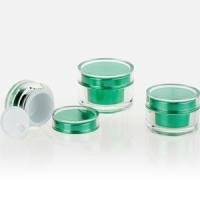 China ThickWall dual structure upgrade elegance plastic cream jars, cosmetic plastic cream jars for sale