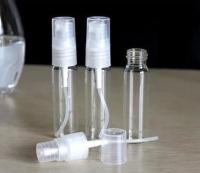 China 3ml 5ml 10ml Glass Perfume Bottle with Plastic Sprayer Vial Tester for sale