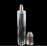China High Quality 100ml Glass Perfume Spray Bottle Polished Finish Custom Logo for sale