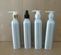 China 300ml Aluminum Cosmetic Bottle with Lotion Pump for Essential Oil Essence Packaging for sale