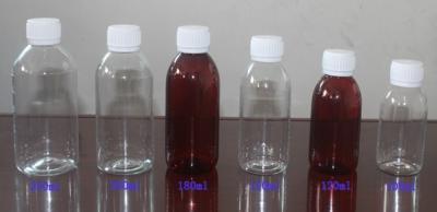 China 100ml to 250ml Clear Amber PET Sample Bottles 28mm Diameter for sale