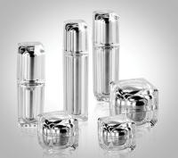 China Custom Acrylic Lotion Bottles 15ml 30ml 50ml with Pump for Cosmetic Packaging for sale