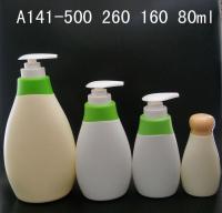 China PE Children Shampoo Bottle 80ml 160ml 260ml 500ml Flat Shape Cosmetic Packaging for sale
